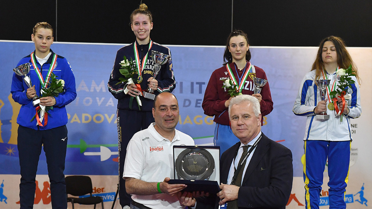 PADOVA 2023: PRIMA GAIA CAFORIO E SECONDA VITTORIA SILETTI NELLA SPADA ...